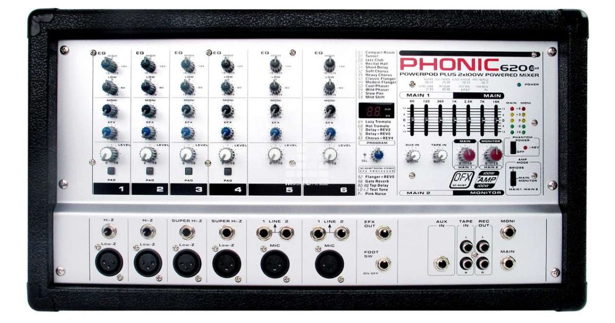 Активный микшерный пульт Phonic POWERPOD 620 PLUS • лучшая цена ...