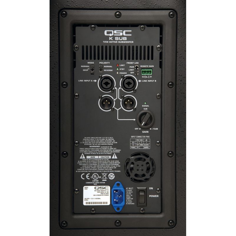 Активный сабвуфер QSC KSub • лучшая цена • купить в музыкальном ...